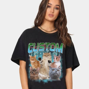 Custom Bootleg Vintage Tee, Custom Photo, Custom Your Face Rap T-shirt ...