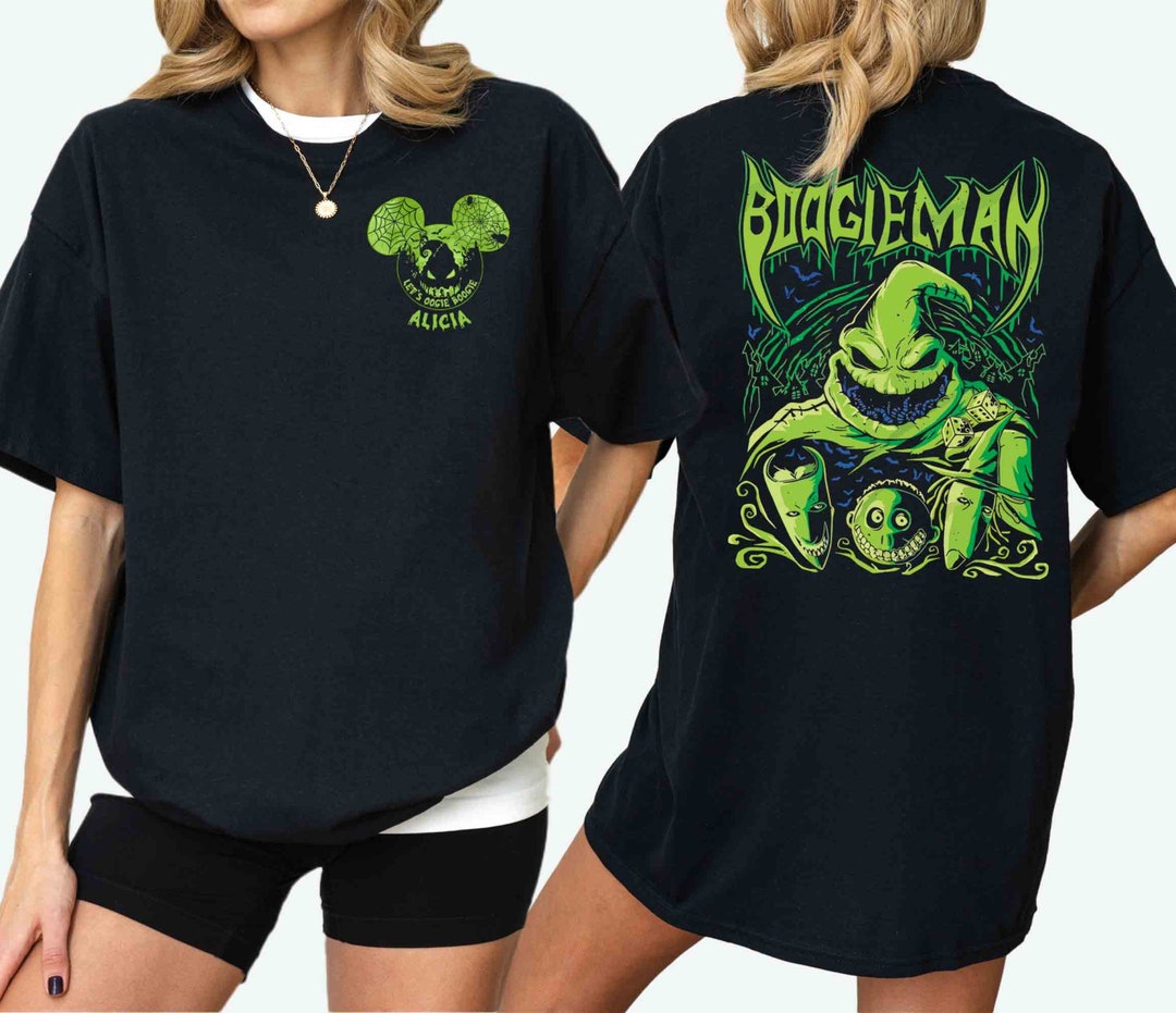 Two-sided Disney Halloween Let's Oogie Boogie Shirt, Personalized ...
