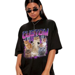 Custom Bootleg Vintage Tee, Custom Photo, Custom Your Face Rap T-shirt ...