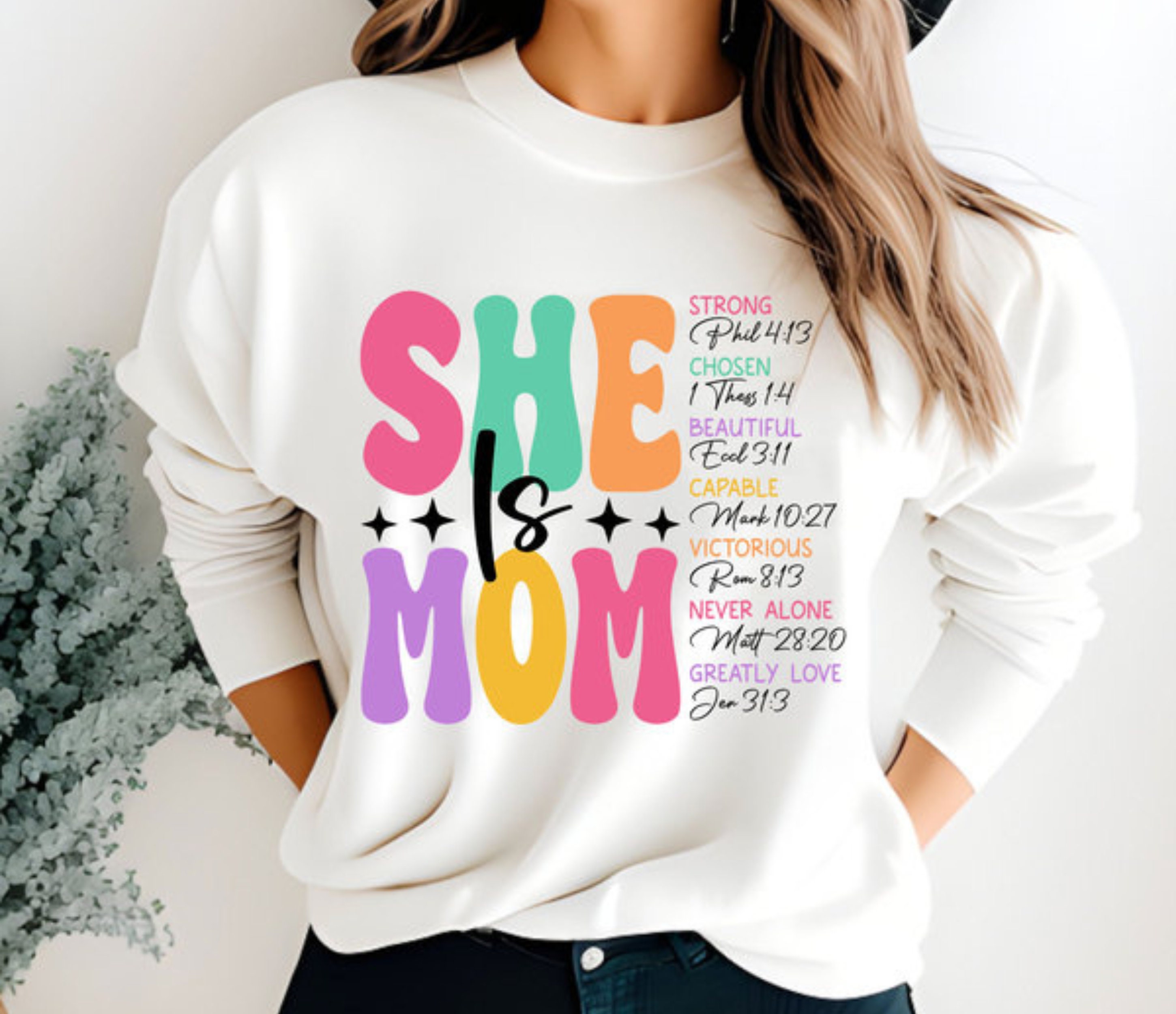 She is Mom Shirt,bible Verses Shirt,mom Shirt ,empowered Women Shirt ...