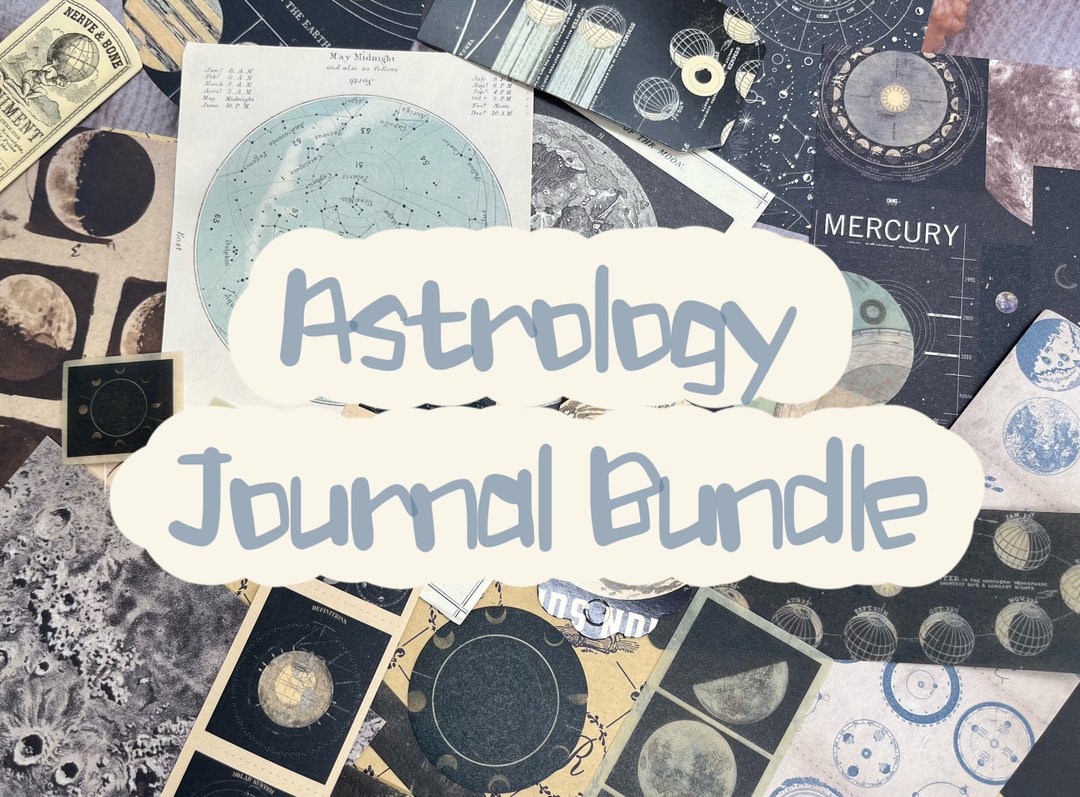 Celestial Journal Kit, Astrology Journal Bundle, Stars, Planets, Zodiac ...