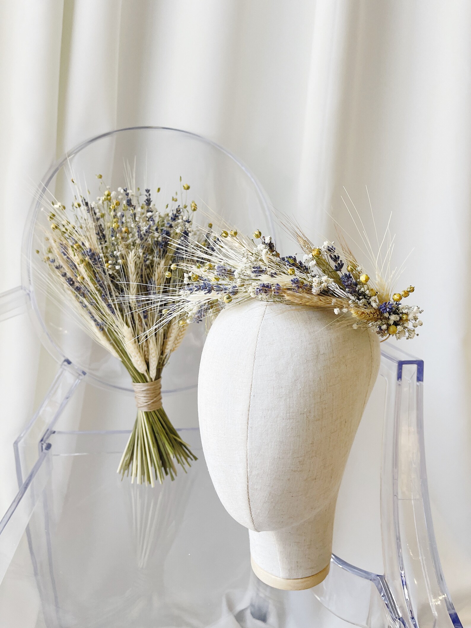 Wildflower Rustic Bridal Bouquet Lavender Rustic Wedding Decor - Etsy