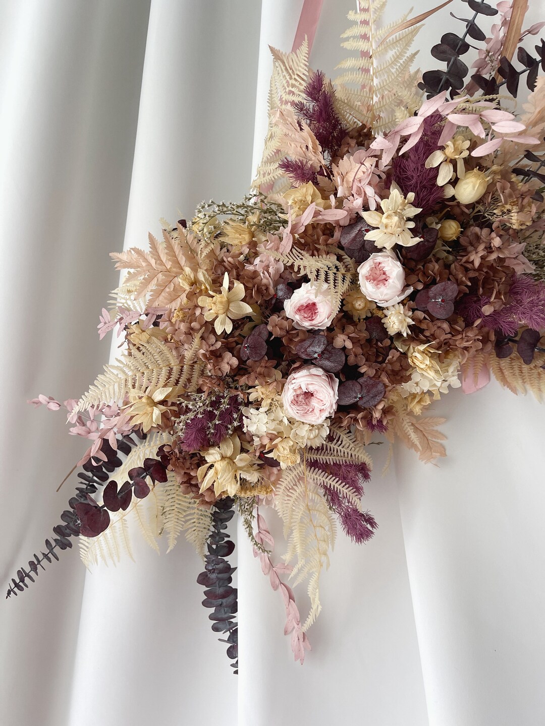 Wedding Flowers Arch Dried Flowers Boho Wedding Decor Arbor Rustic ...