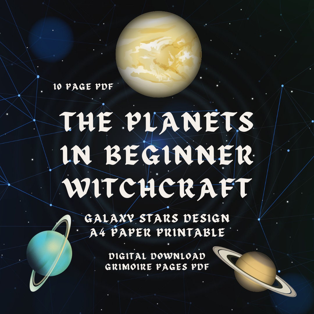 Intro to the Planets for Beginner Witches • 10 Grimoire Reference Pages ...