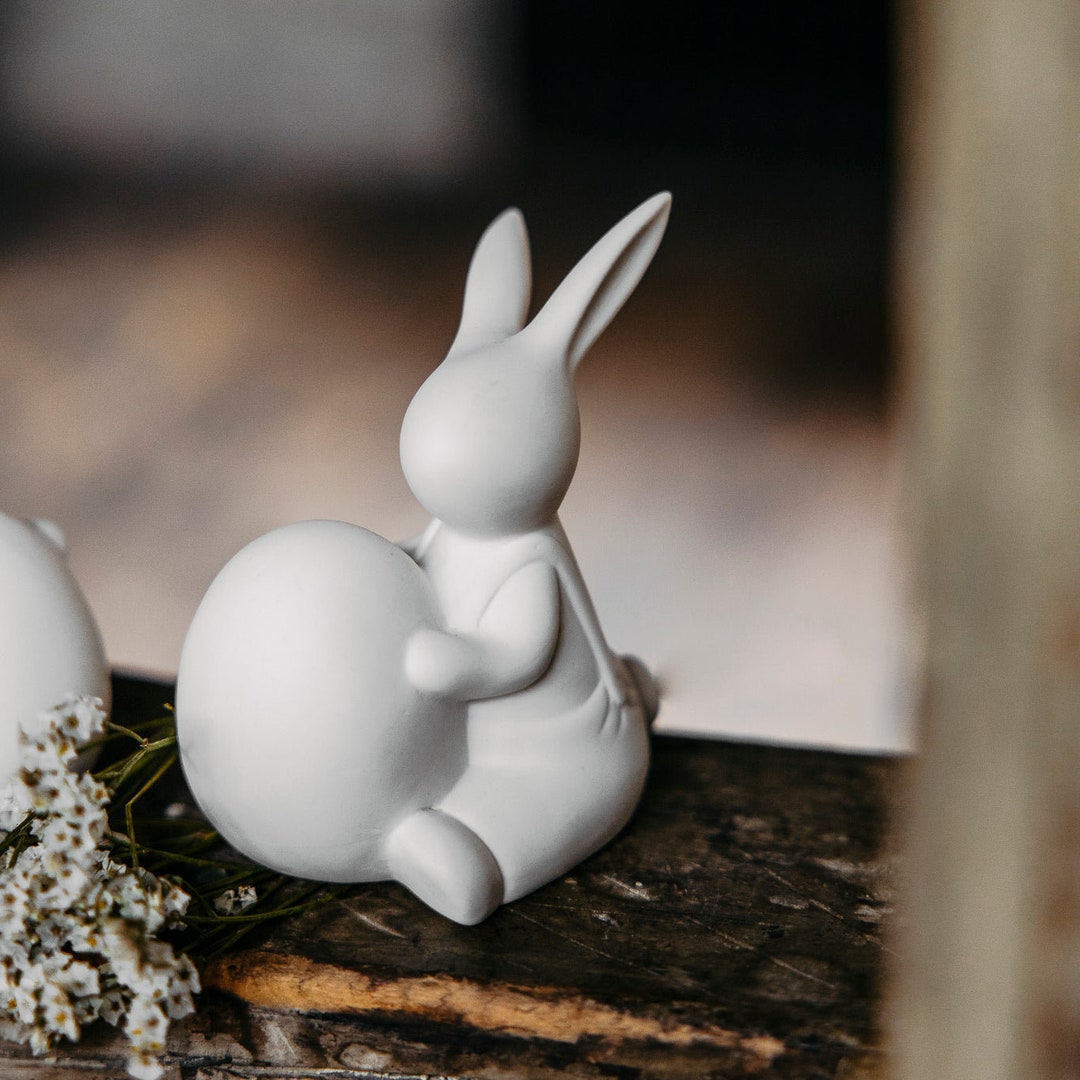 Easter Decoration Rabbit Otto White - Etsy