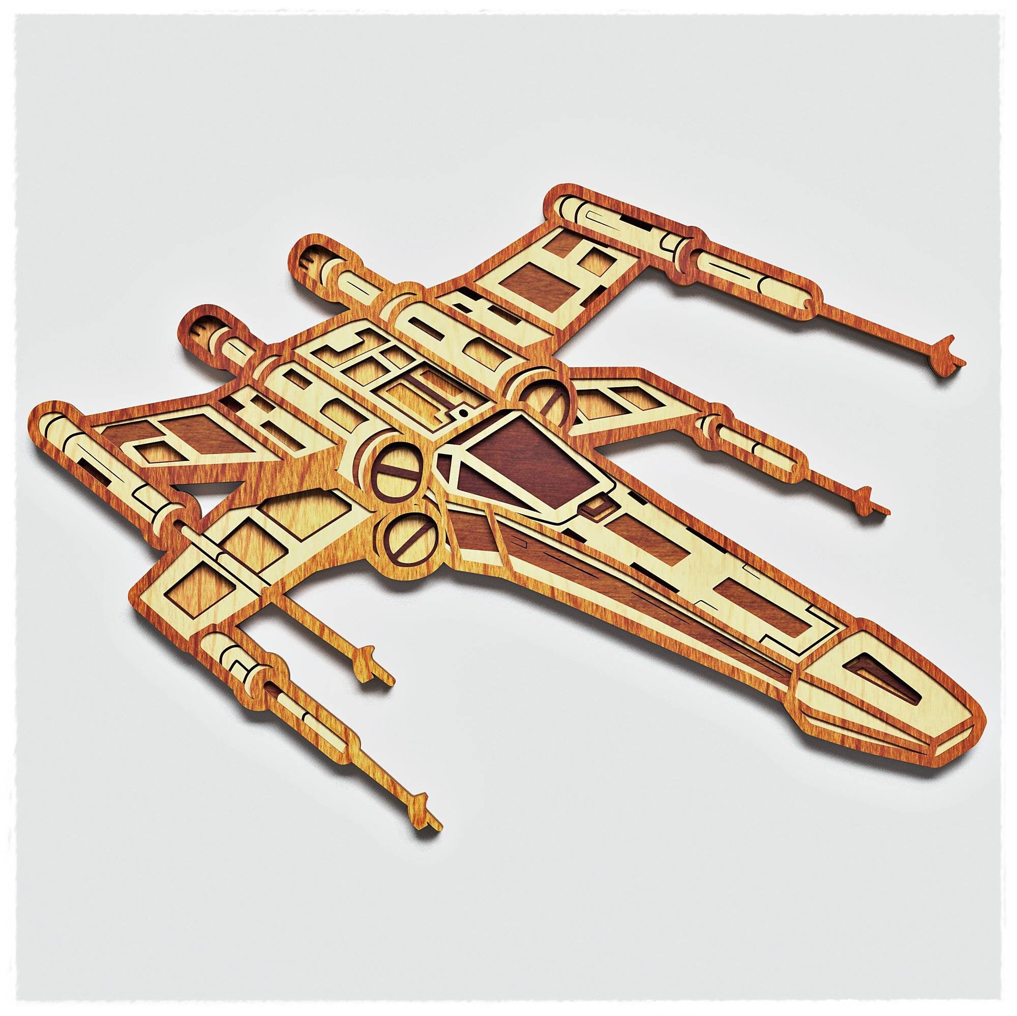 Spaceship Layered Design for Cutting Spaceship Vector File - Etsy