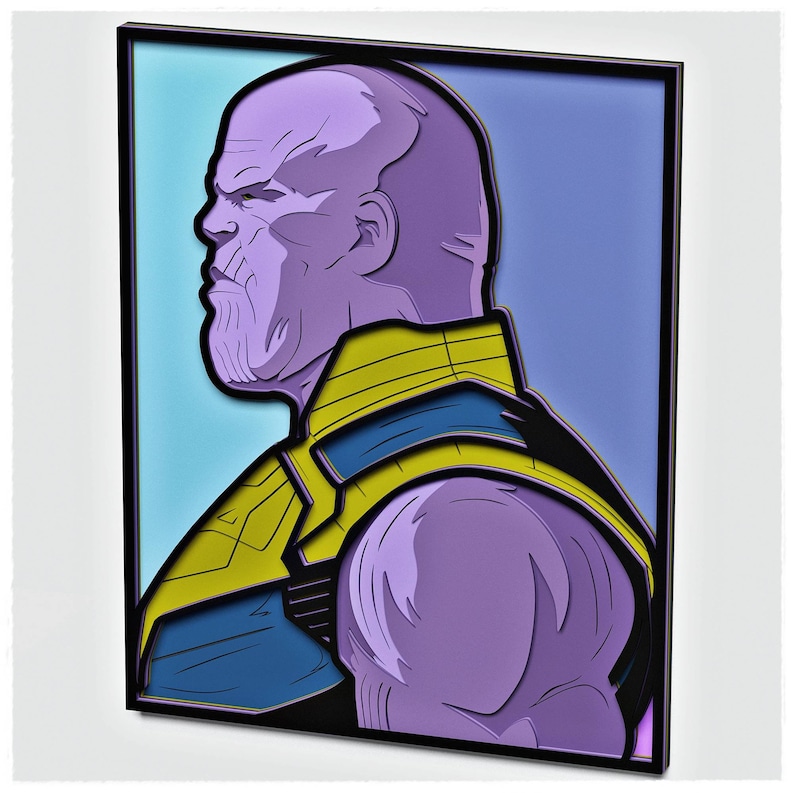 Alien Villian Layered Design for Cutting Comic Book Alien - Etsy