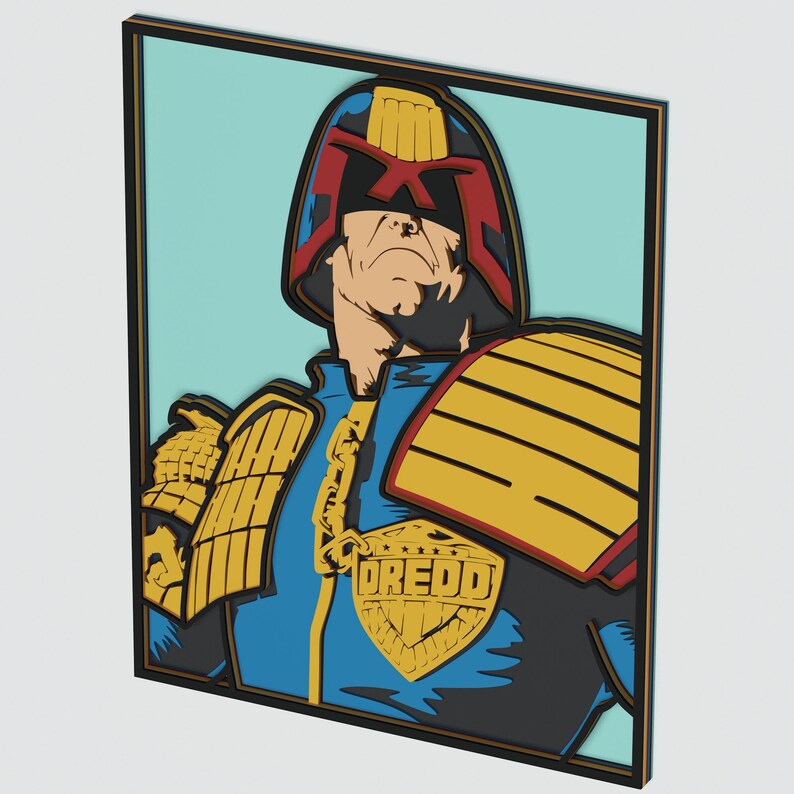 Justice Hero Layered Design for Cutting,superhero Vector File for Laser ...