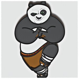 Cartoon Panda Layered Design for Cutting, Panda Vector File for Laser ...