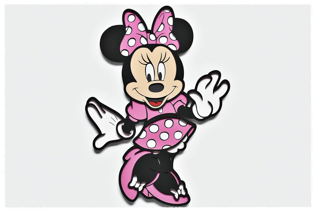 Mouse V2 Layered Design for Cutting, Cartoon Mouse Vector File for ...
