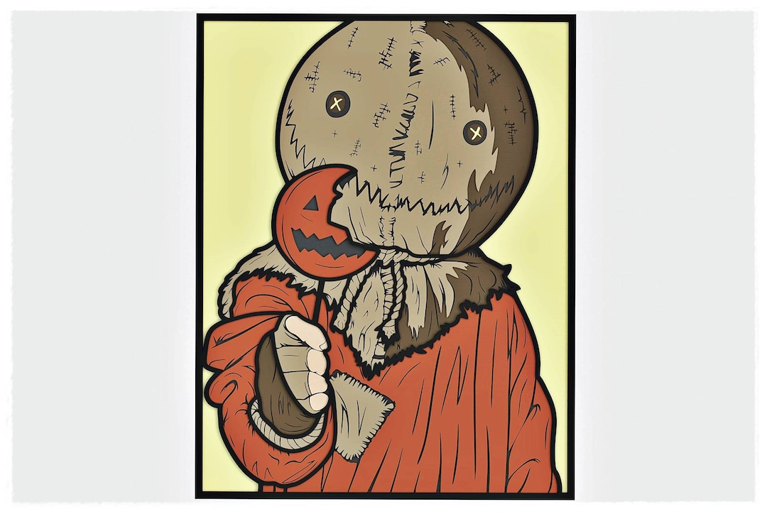 Horror Layered Design for Cutting, Horror Vector File for Laser and ...