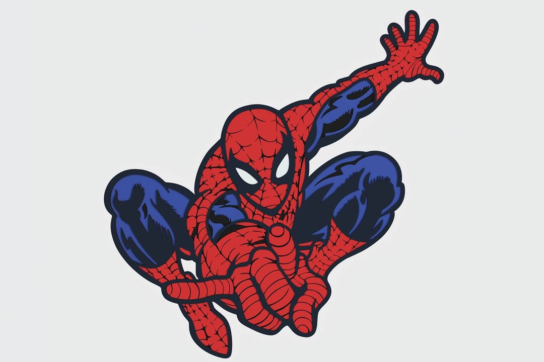 Web Guy V4 Layered Design for Cutting, Web Guy Vector File for Laser ...