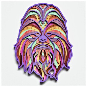 Furry Sidekick Layered Design for Cutting, Furry Sidekick Vector File ...