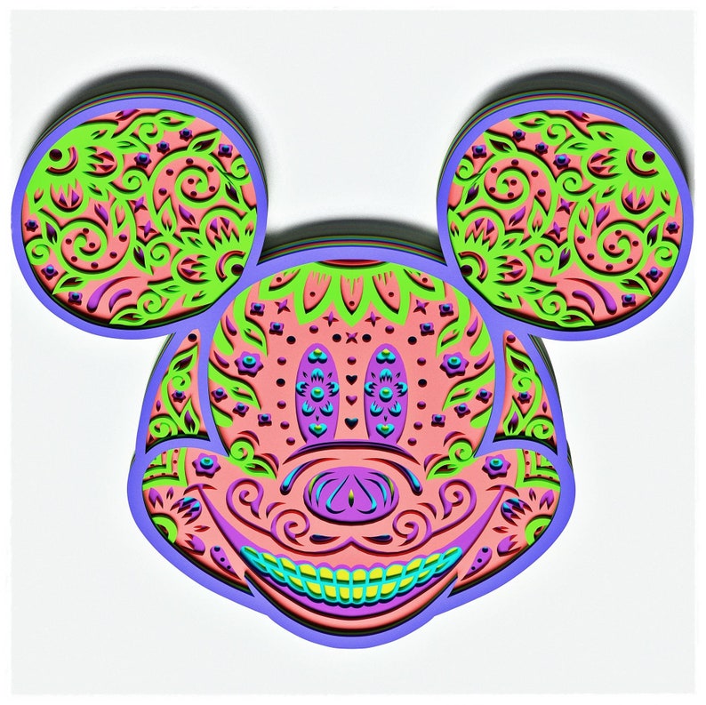 Mouse V3 Layered Design for Cutting Cartoon Mouse Vector File - Etsy