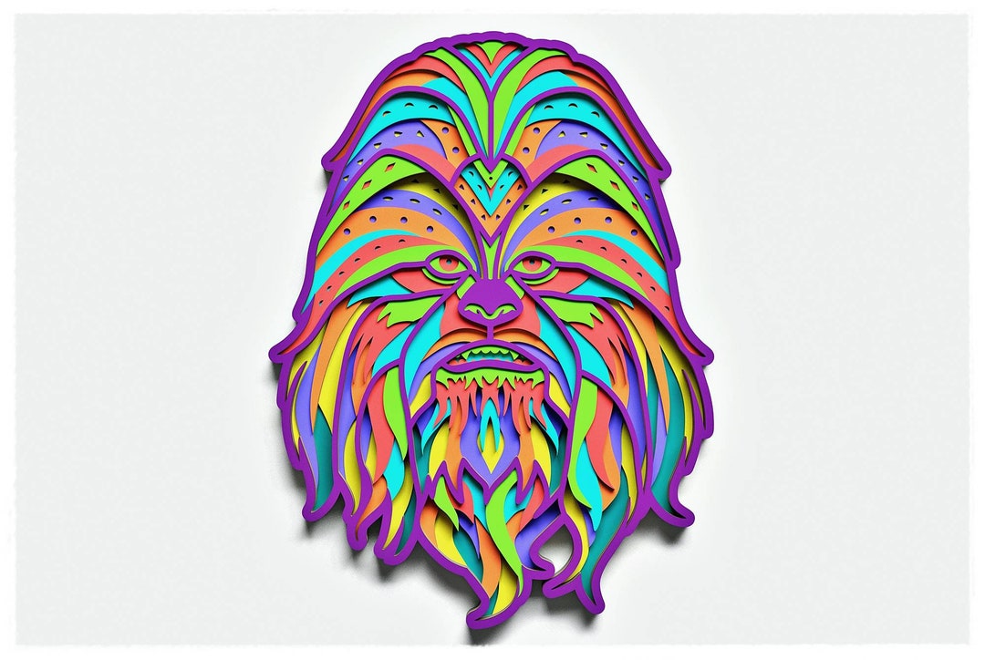 Furry Sidekick Layered Design for Cutting, Furry Sidekick Vector File ...