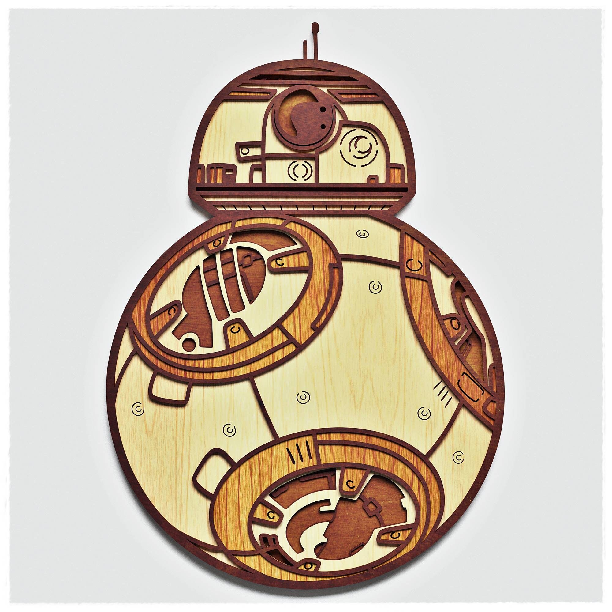 Space Robot Layered Design for Cutting Robot Vector File for | Etsy