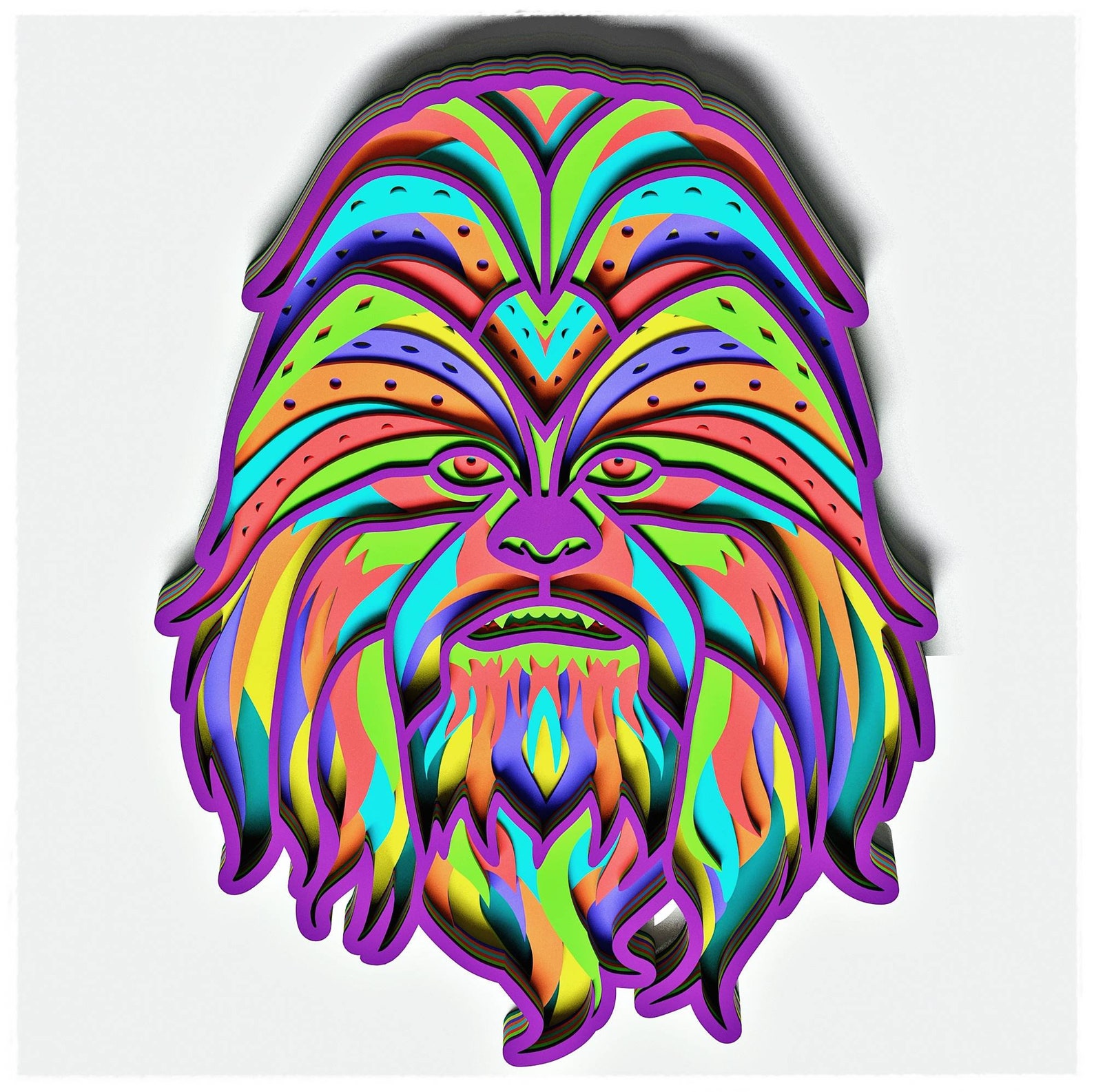 Furry Sidekick Layered Design for Cutting Furry Sidekick | Etsy