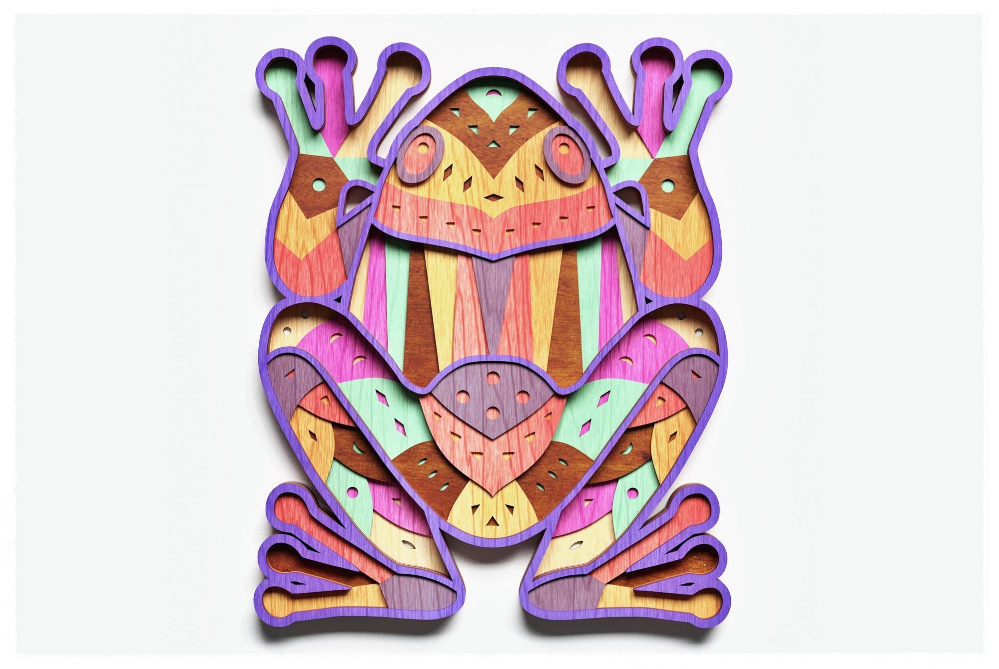Frog Layered Design for Cutting, Frog Files for Laser and Paper Cut ...