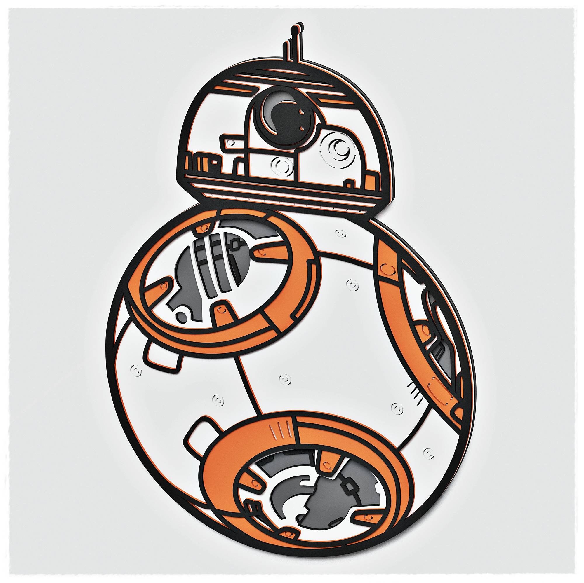 Space Robot Layered Design for Cutting Robot Vector File for | Etsy