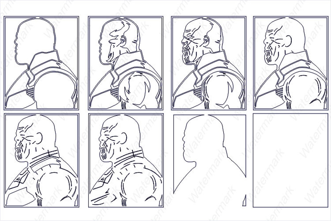 Alien Villian Layered Design for Cutting Comic Book Alien | Etsy