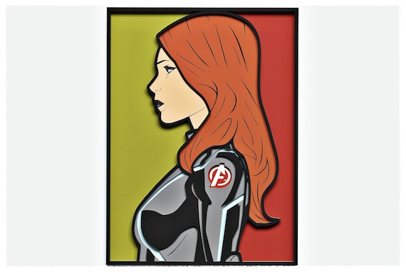 Hero Woman V3 Layered Design for Cutting Superhero Vector | Etsy