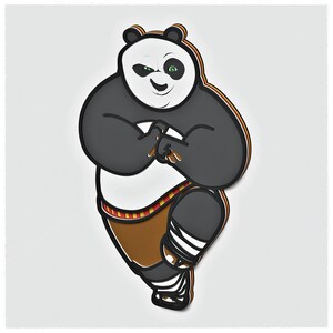 Cartoon Panda Layered Design for Cutting, Panda Vector File for Laser ...