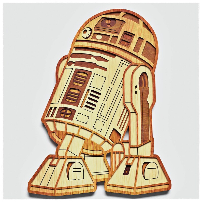 Space Robot Layered Design for Cutting, Robot Vector File for Laser and ...