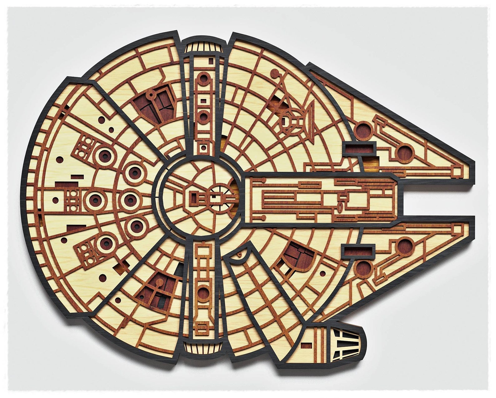 Spaceship Layered Design for Cutting Spaceship Vector File - Etsy