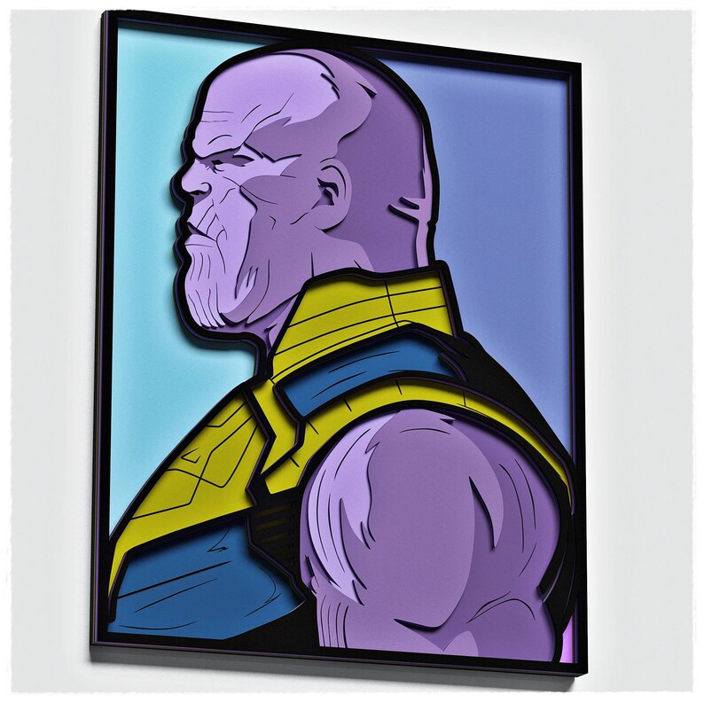 Alien Villian Layered Design for Cutting Comic Book Alien - Etsy