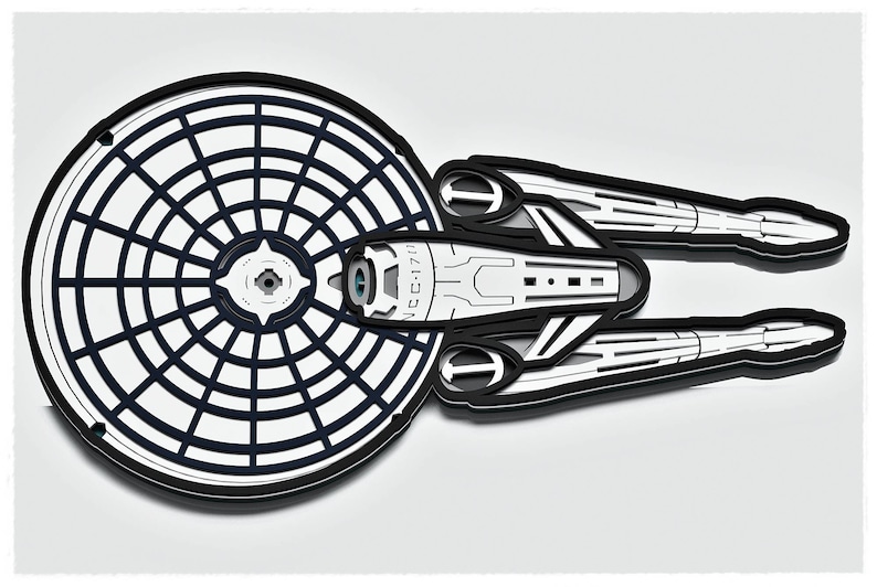 Spaceship Layered Design for Cutting Spaceship Vector File | Etsy