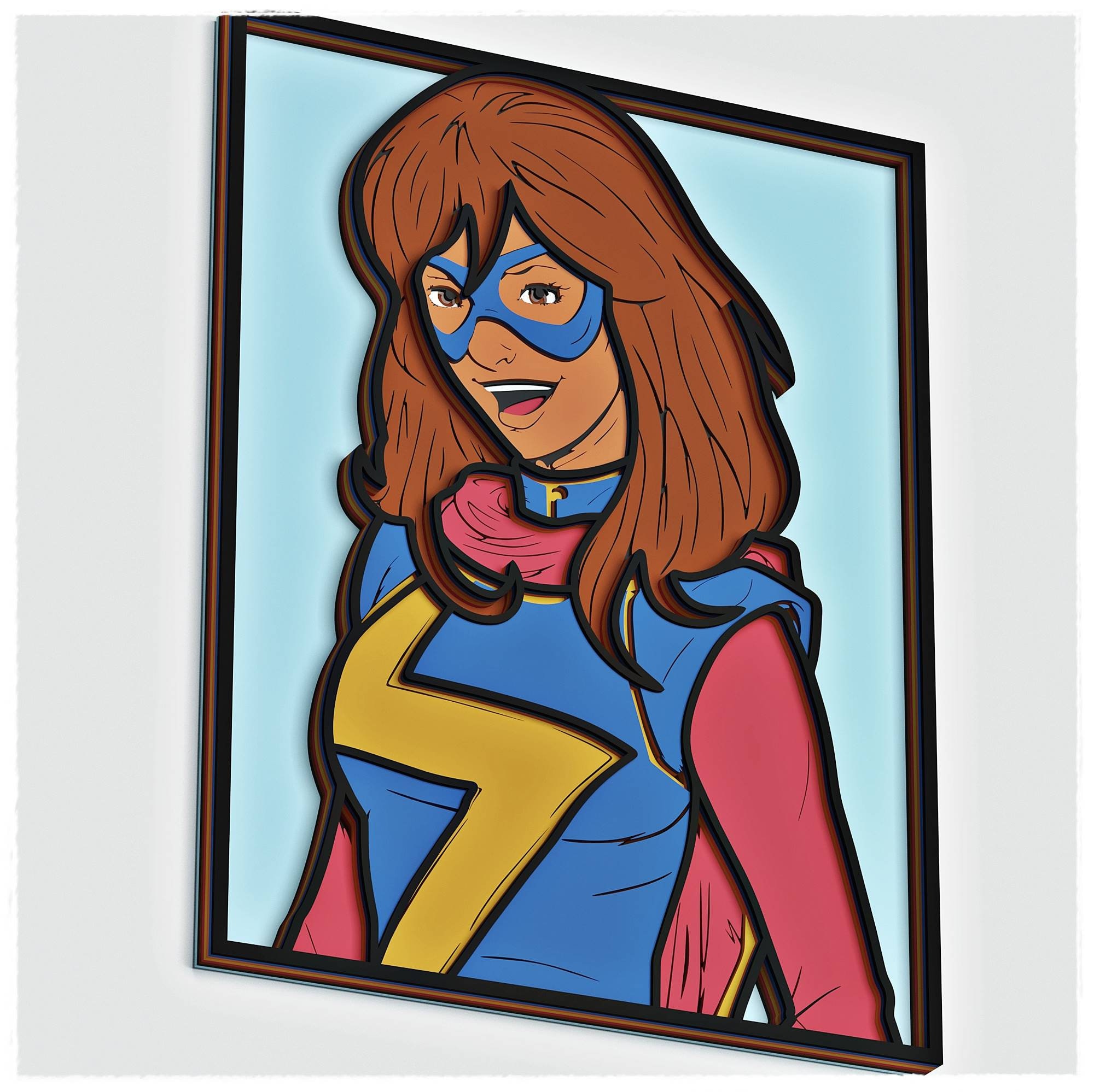 Hero Woman V4 Layered Design for Cutting Superhero Vector - Etsy