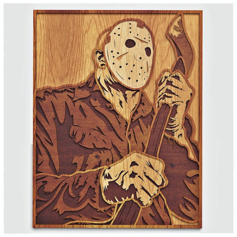Horror V6 Layered Design for Cutting, Horror Vector File for Laser and ...