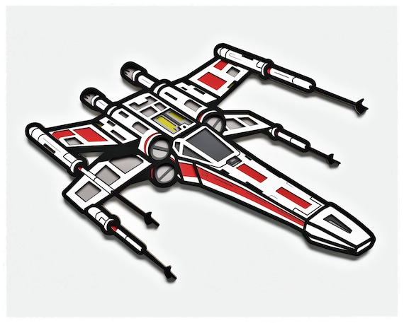 Spaceship Layered Design for Cutting Spaceship Vector File | Etsy