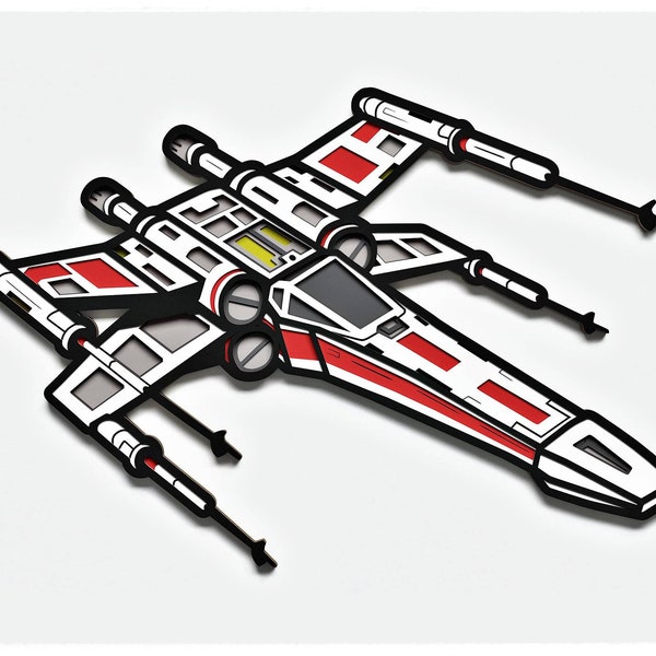 Spaceship Laser Cut - Etsy