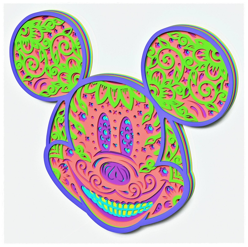 Mouse V3 Layered Design for Cutting Cartoon Mouse Vector File - Etsy