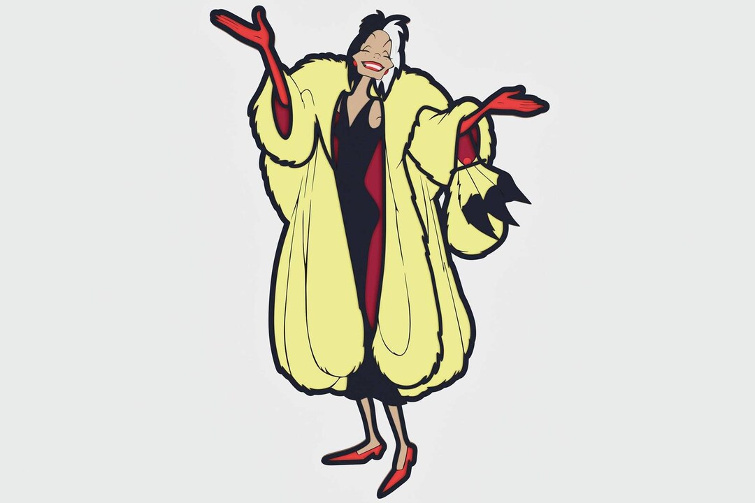 Cartoon Villain Layered Design for Cutting, Cartoon Villain Vector File ...