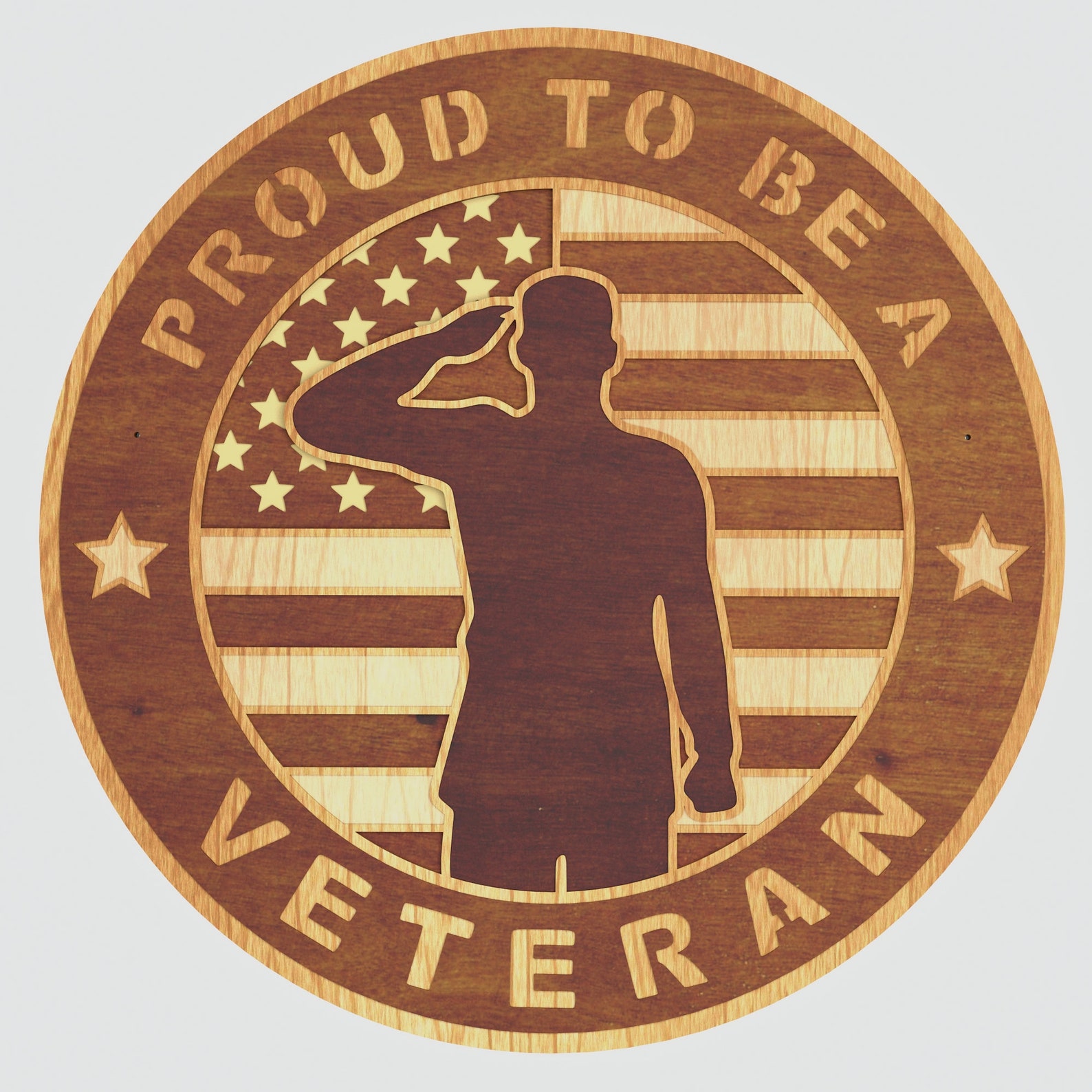 Veteran Layered Design for Cutting, Veteran Layered Vector File for ...