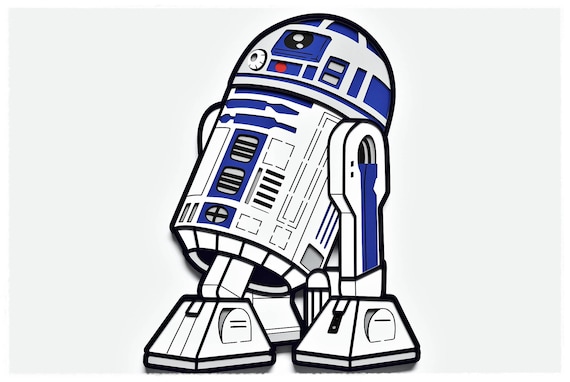 Space Robot Layered Design for Cutting Robot Vector File for - Etsy