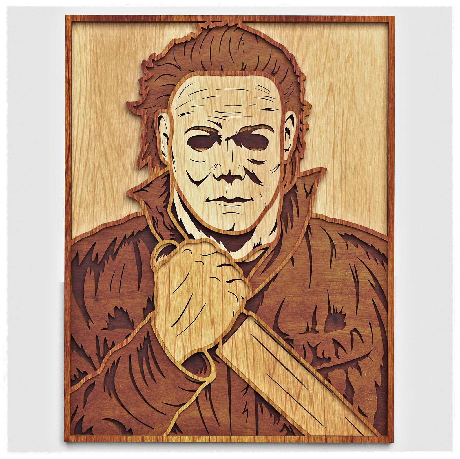 Horror V8 Layered Design for Cutting, Horror Vector File for Laser and ...