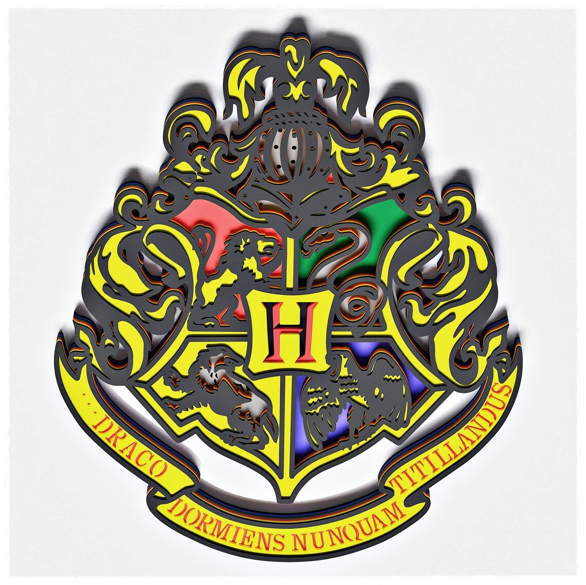 Magic School Crest v5 Diseño en capas para corte archivo - Etsy México