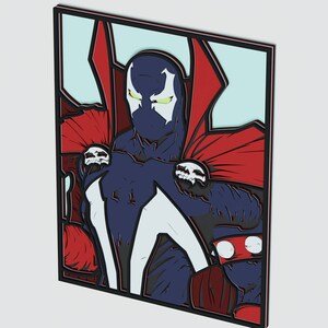 Hell Guy Layered Design for Cutting, Hell Hero Vector File for Laser ...