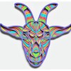 Bison Head Layered Design for Cutting, Vector File for Laser and Paper ...