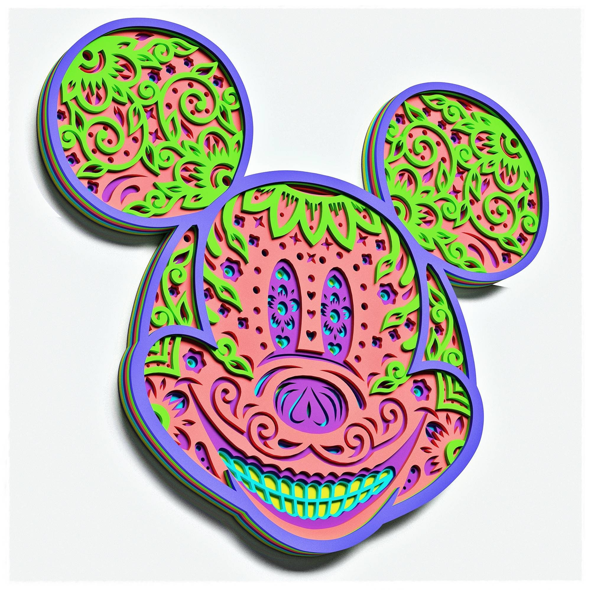 Mouse V3 Layered Design for Cutting, Cartoon Mouse Vector File for ...