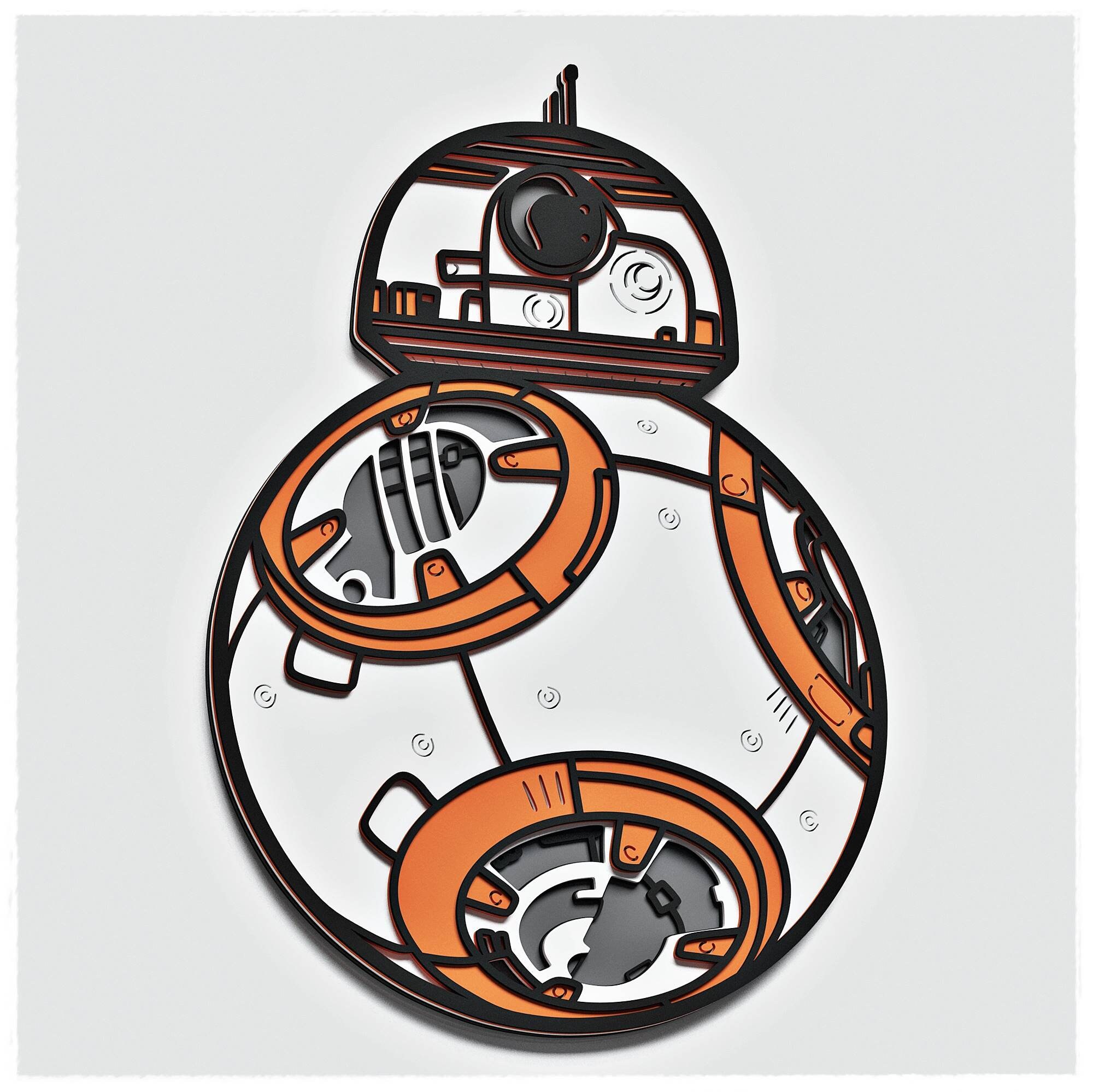 Space Robot Layered Design for Cutting Robot Vector File for | Etsy