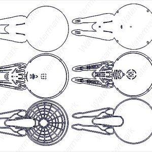Spaceship Layered Design for Cutting, Spaceship Vector File for Laser ...