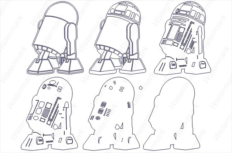 Space Robot Layered Design for Cutting, Robot Vector File for Laser and ...