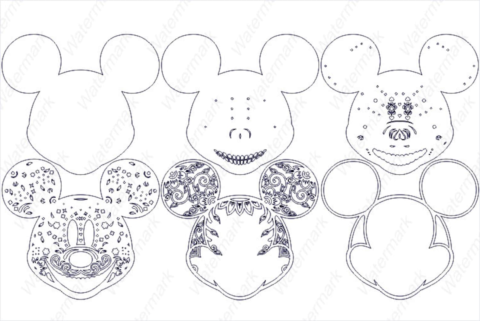 Mouse V3 Layered Design for Cutting Cartoon Mouse Vector File - Etsy