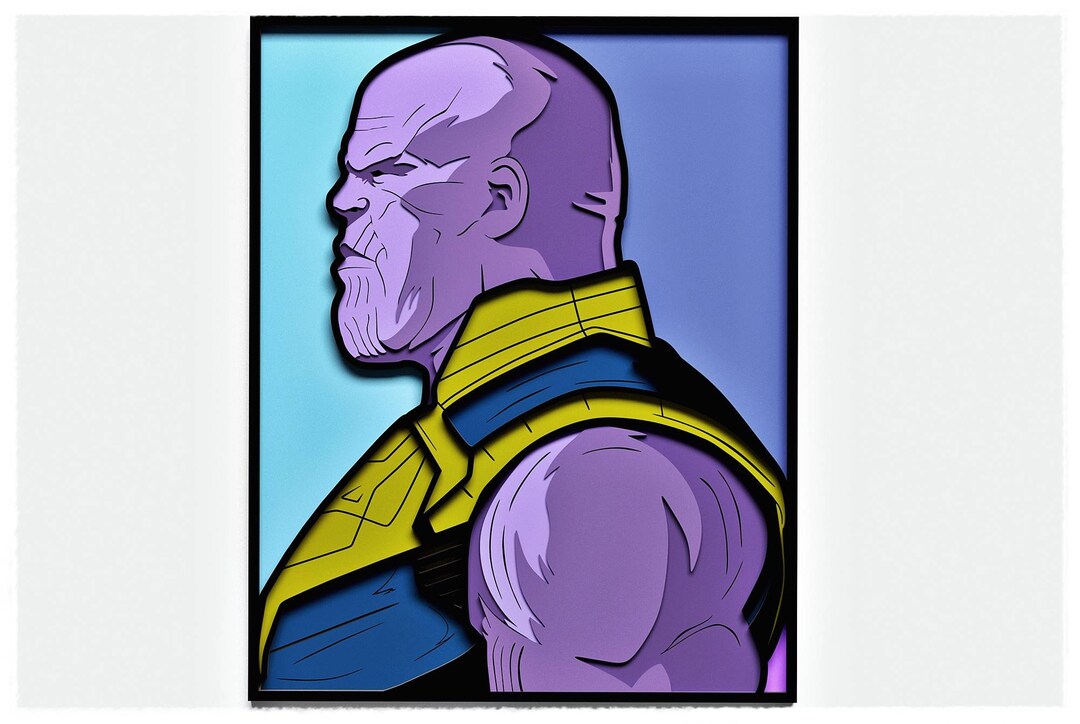 Alien Villian Layered Design for Cutting, Comic Book Alien Vector File ...