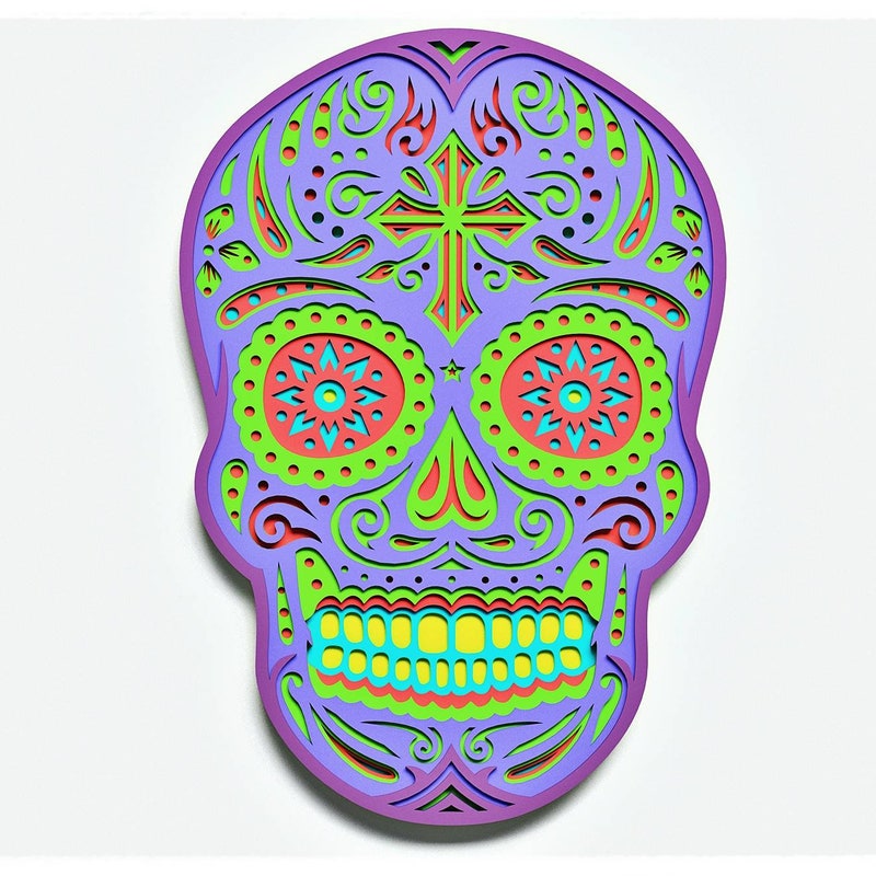 Sugar Skull Card - Etsy