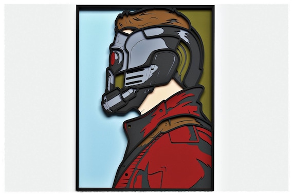 Space Hero V3 Layered Design for Cutting Comic Book Hero | Etsy